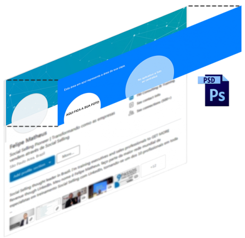 Modelo de Capa LinkedIn | Social Selling por Felipe Matheus